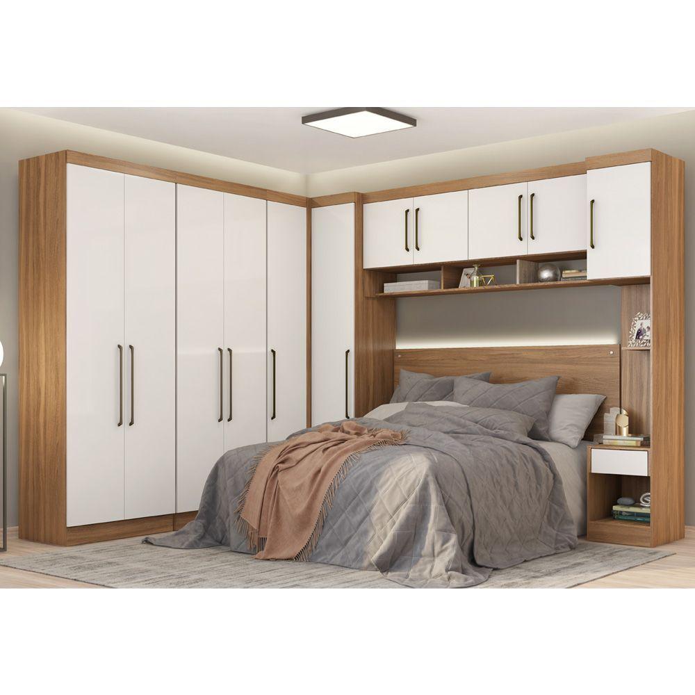Roupeiro Modulado Casal Composição 10 Amêndola Branco - Carrefour