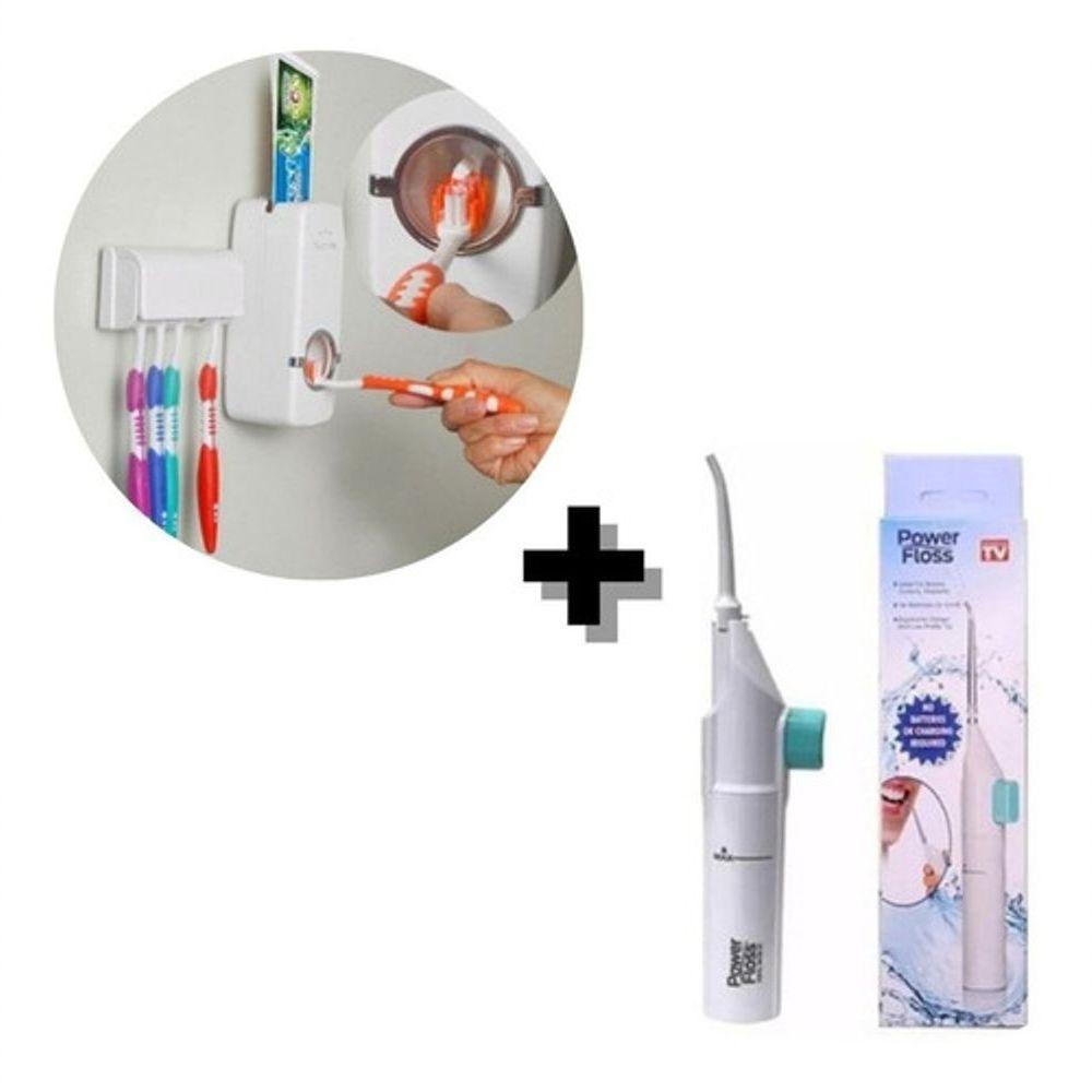 Dispenser Automático Pasta E Jato Power Floss Limpeza Dente - Carrefour