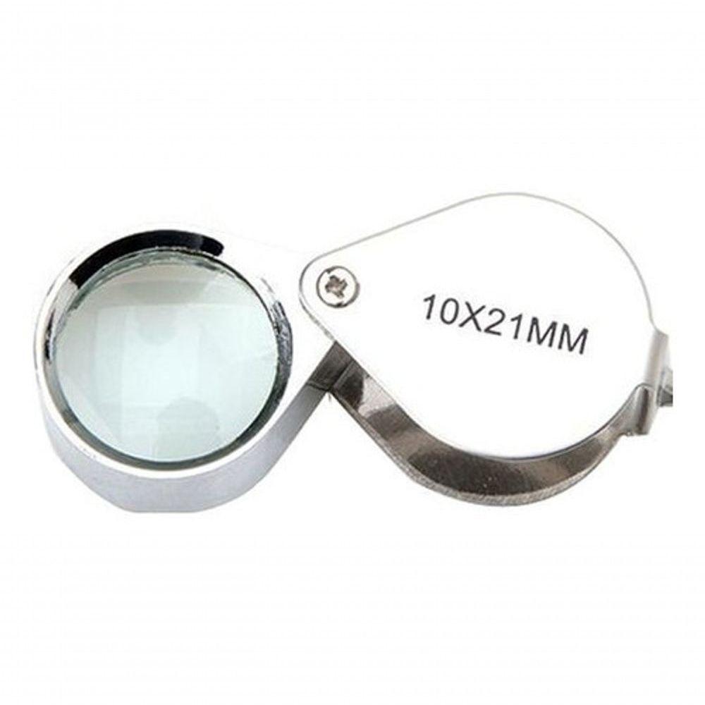 20 Mini Lupa 10x 21mm Inox Relojoeiro Joalheiro Gota De Mão - Carrefour