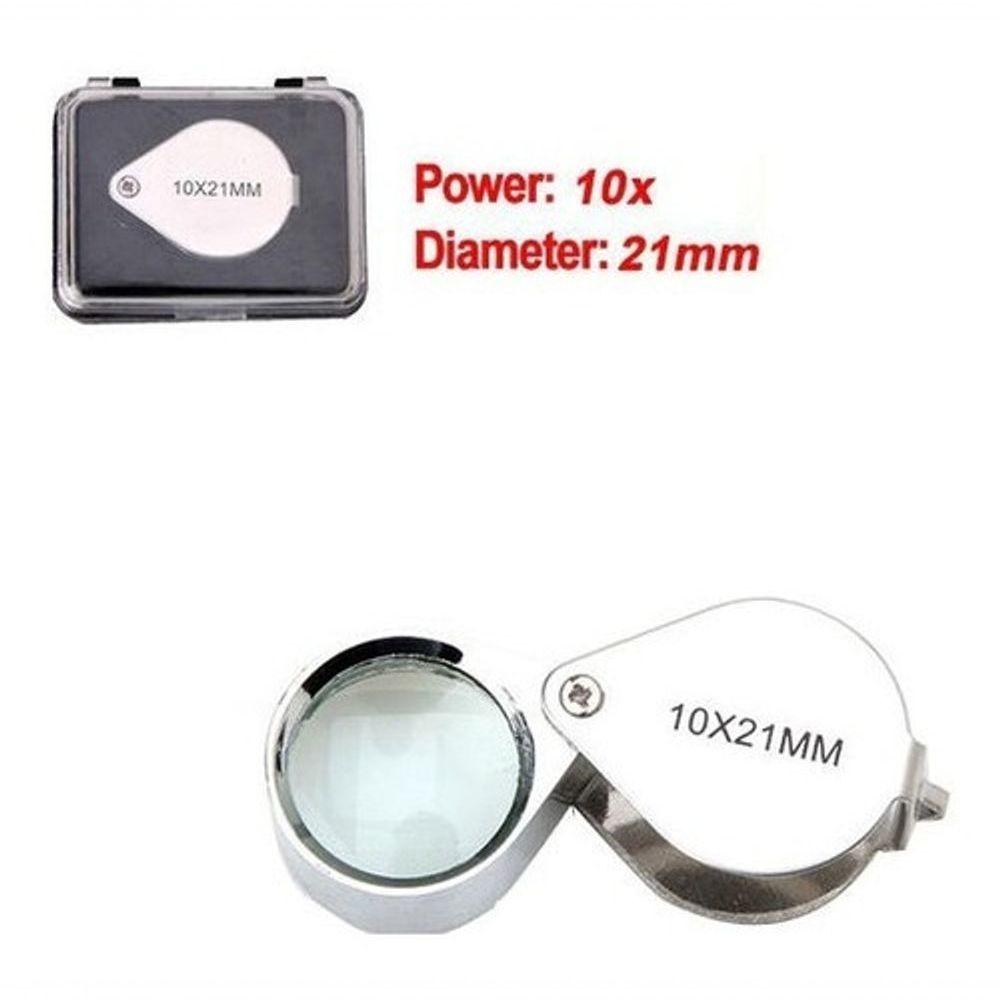20 Mini Lupa 10x 21mm Inox Relojoeiro Joalheiro Gota De Mão - Carrefour