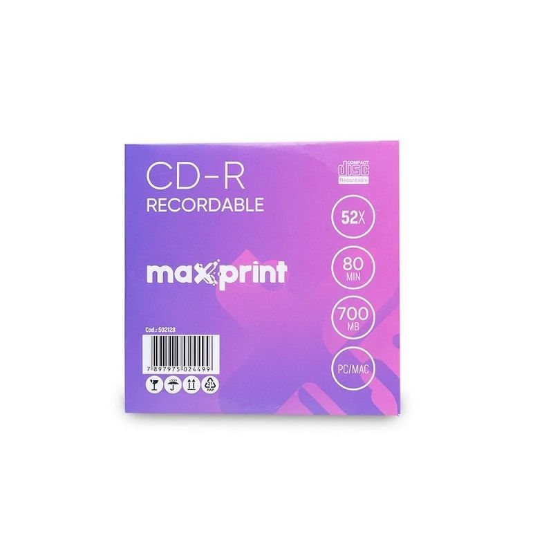 Cd-r Envelope 700mb 80min Maxprint Maxprint - Carrefour