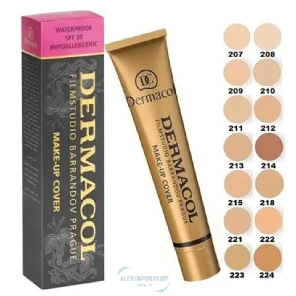 Base Facial Dermacol Make Up Tonalidade 207 Alta Cobertura - Carrefour