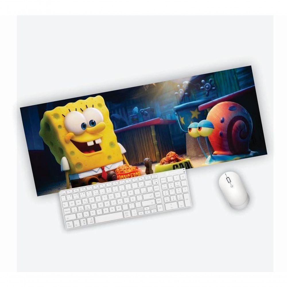 Mouse Pad Grande Gamer Bob Esponja E Gary - Carrefour