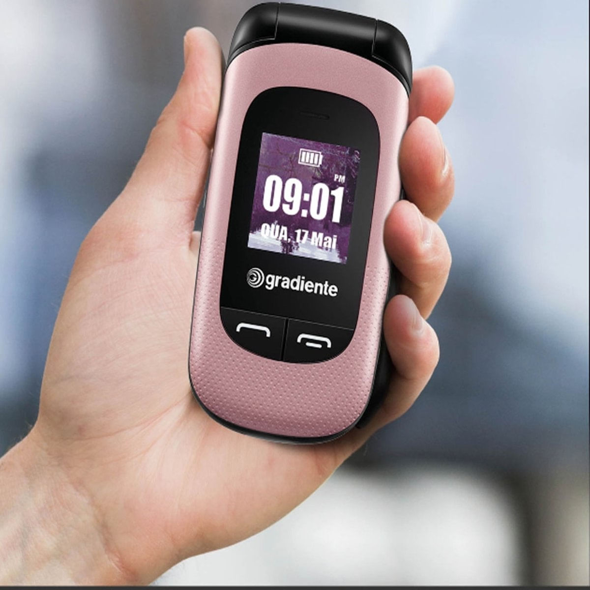 Celular Flip Gradiente NEO.S105R - Rosa - Carrefour - Carrefour