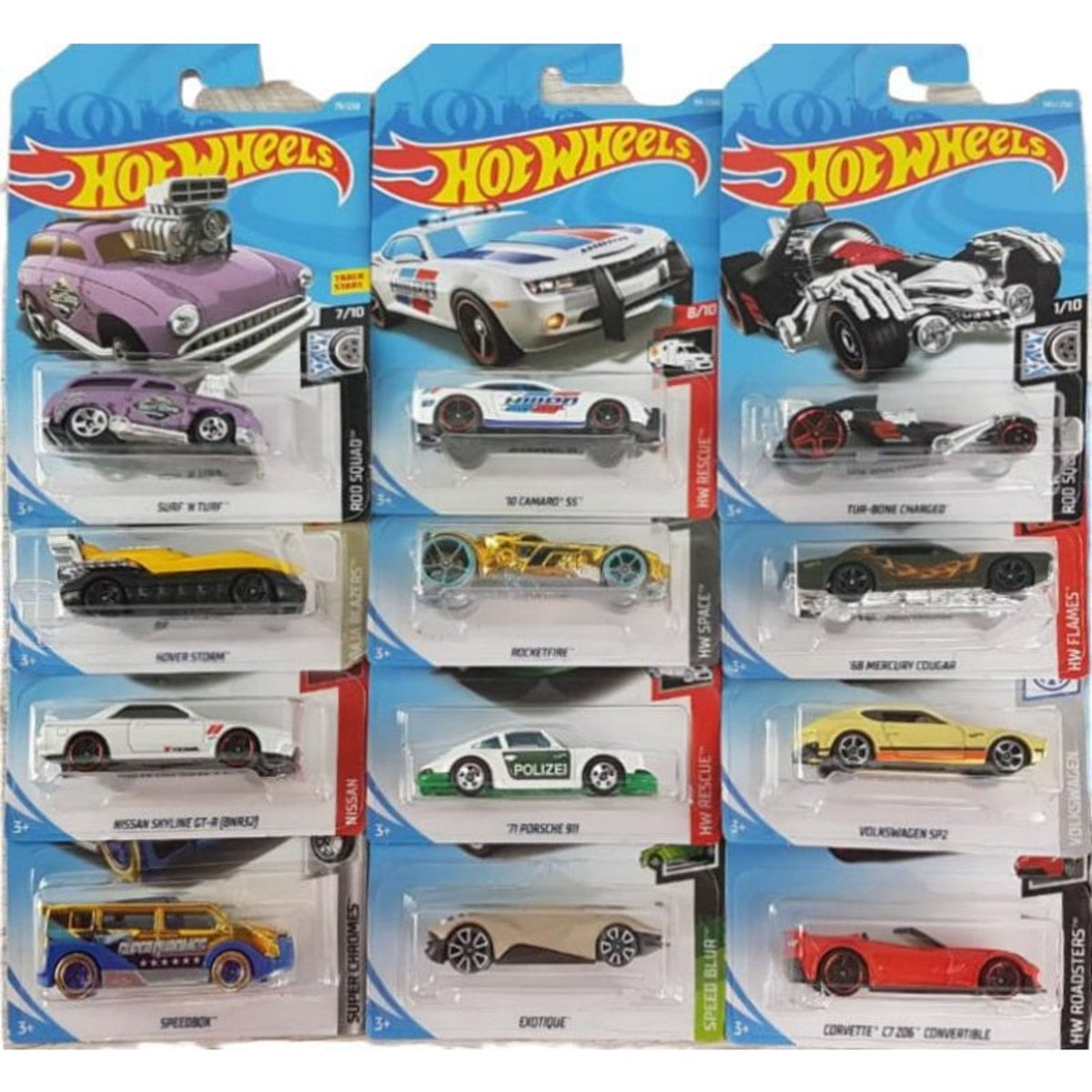 Carrinho Hot Wheels 9 Peças - Diversos Modelos - C4982 - Carrefour ...