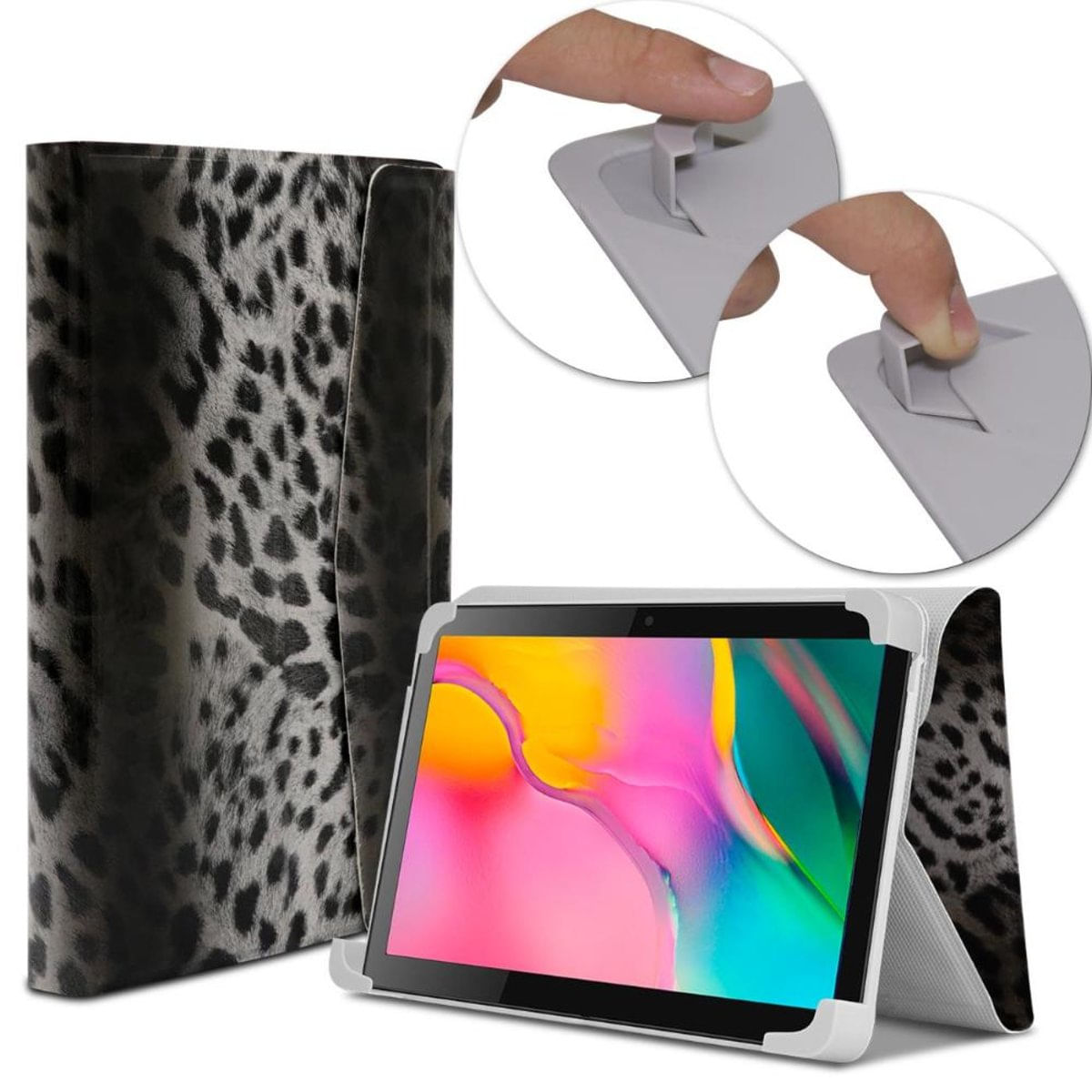 Capa de Tablet Universal 7 Polegadas Onça Cinza - Carrefour - Carrefour