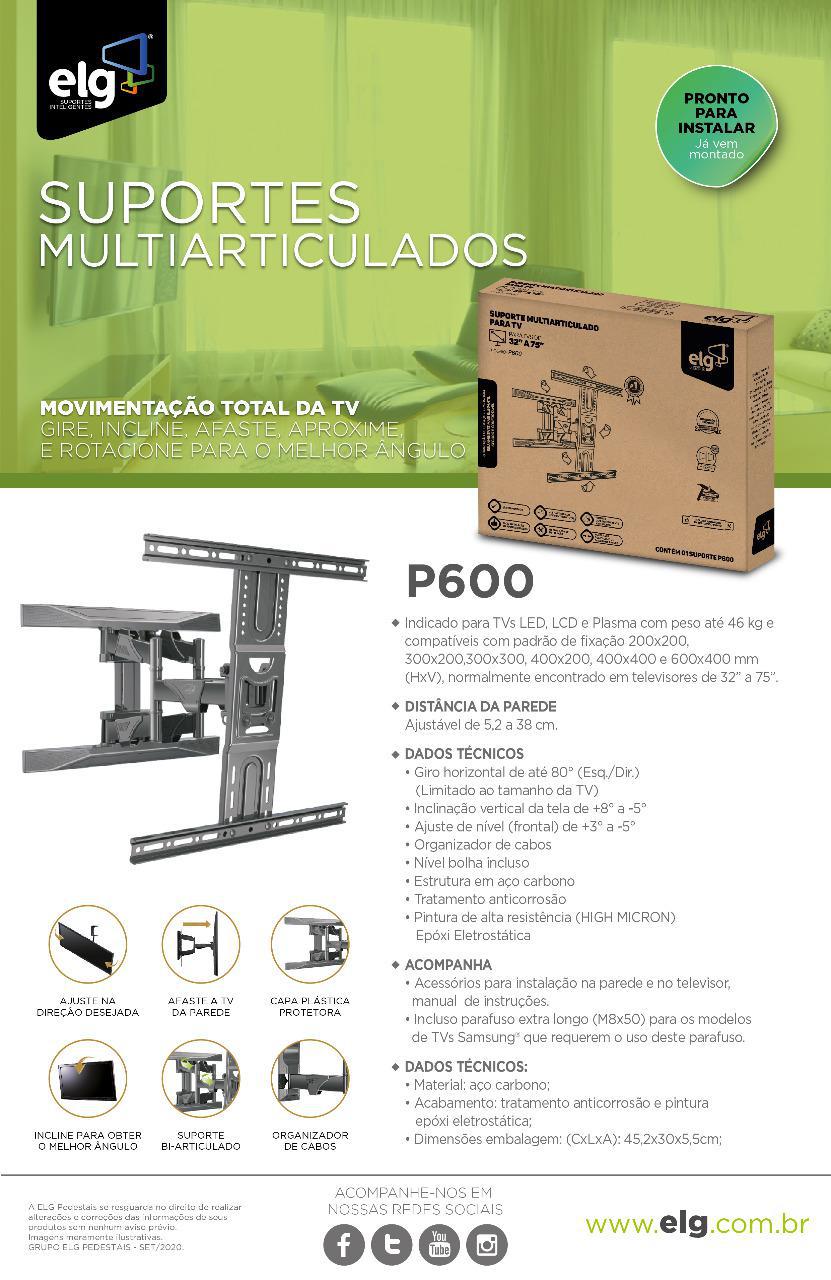 Suporte Articulado De Parede Para Tv 32 A 75 P600 - Cw600art - Carrefour