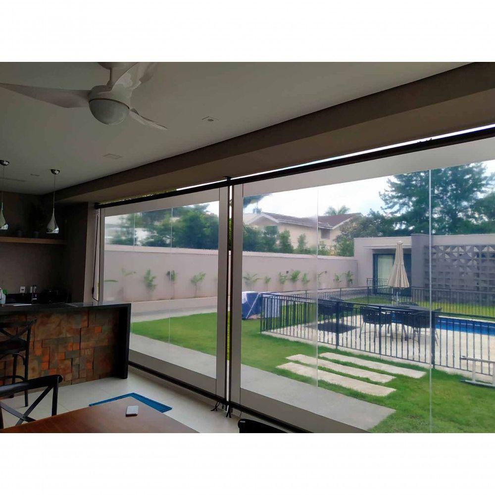 Toldo Cortina Flex - Pvc - 4,00 M Largura 3,00 Cinza - Carrefour