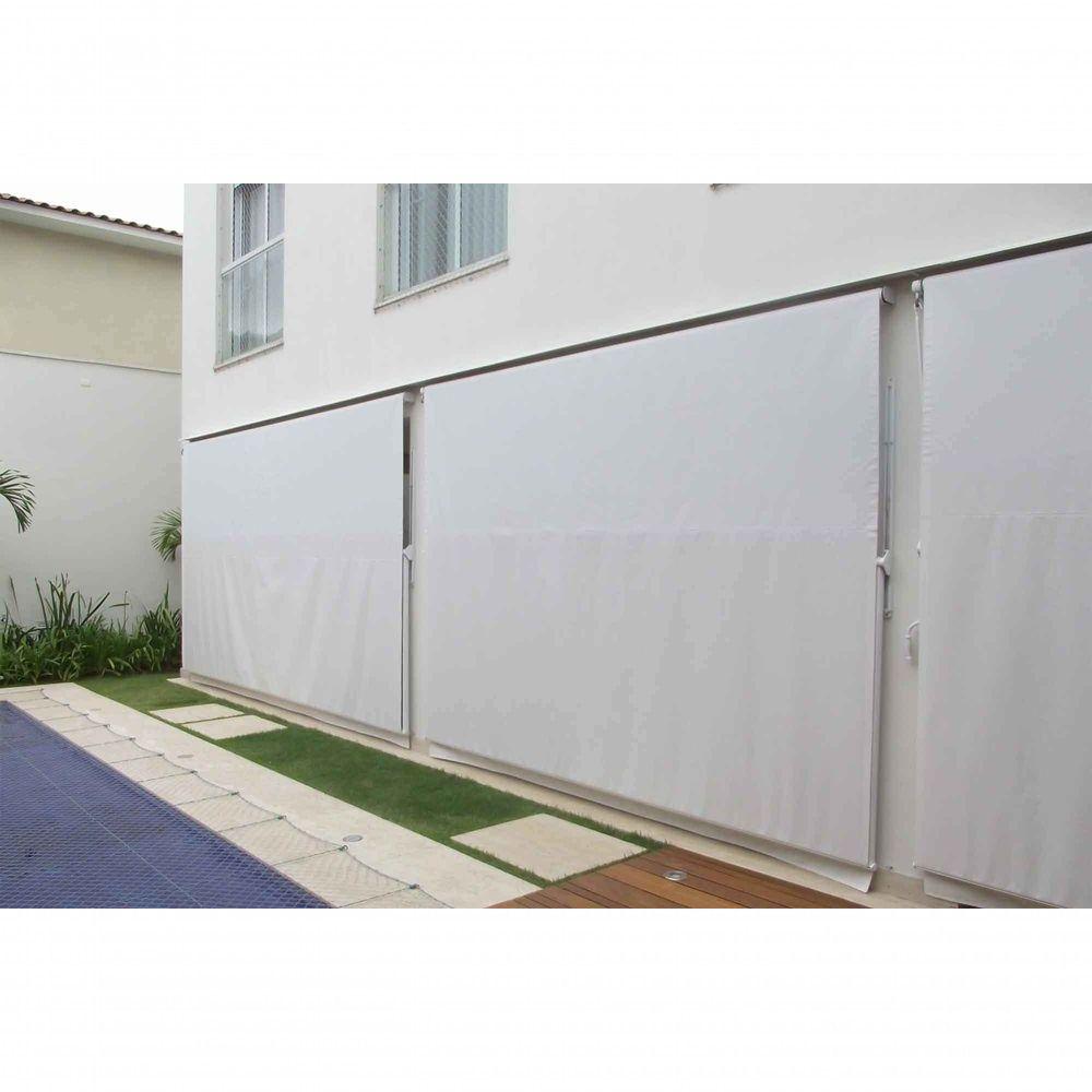 Toldo Cortina Flex - Pvc - 4,00 M Largura 1,00 Cinza - Carrefour