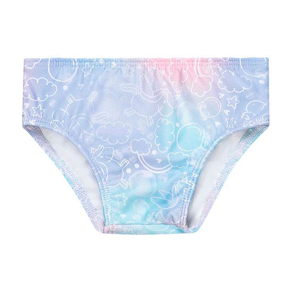 Conjunto Biquíni Bebê Moda Praia Com Proteção Uv Unicórnio - P - Carrefour