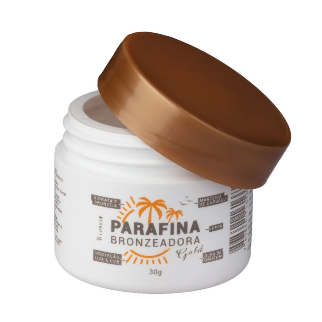 Kit Parafina Bronzeadora Gold Lorkin 30g Com Biquíni De Fita Verde ...