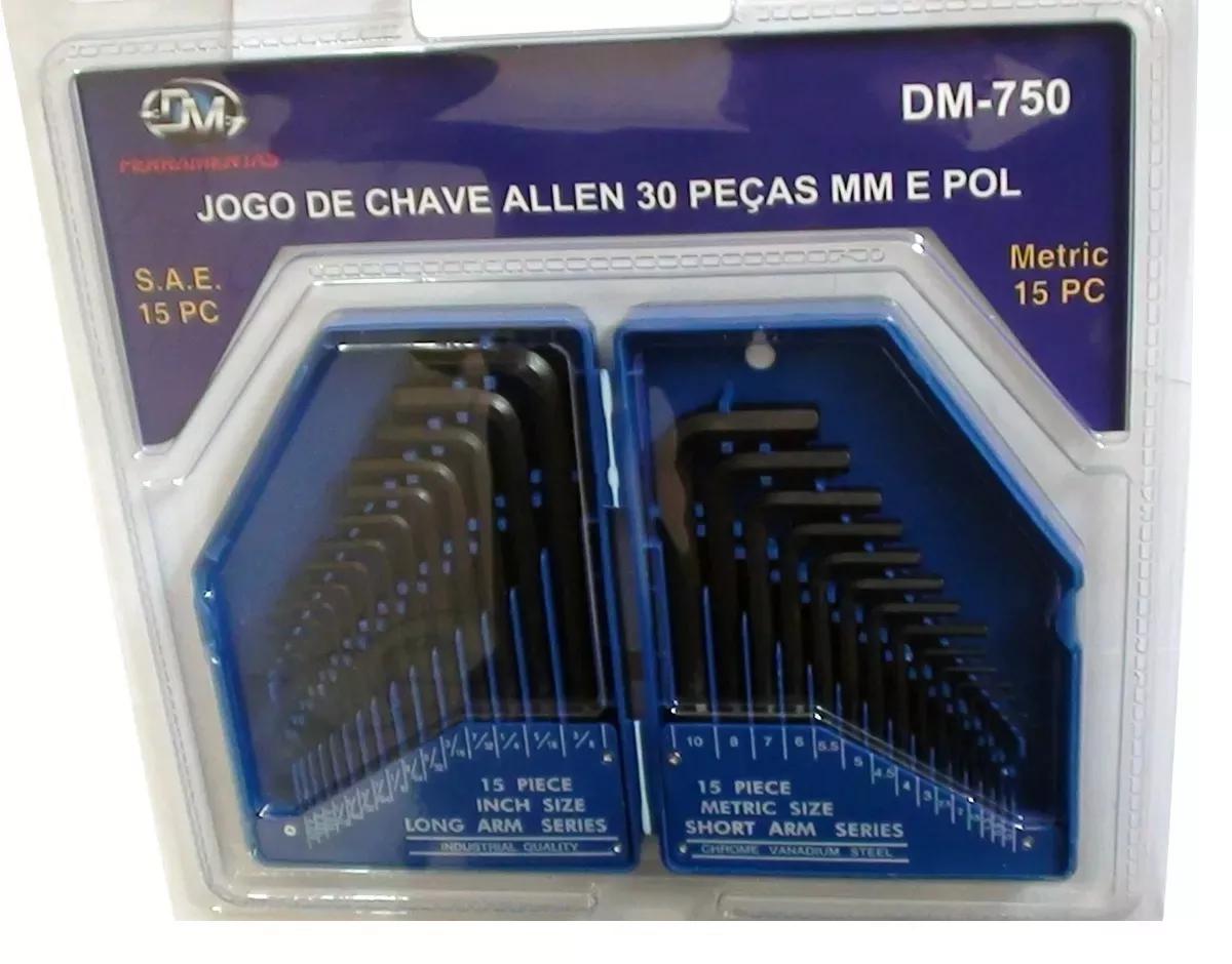 Jogo De Chaves Allen Em Milímetros E Polegadas 30 Peças - Carrefour