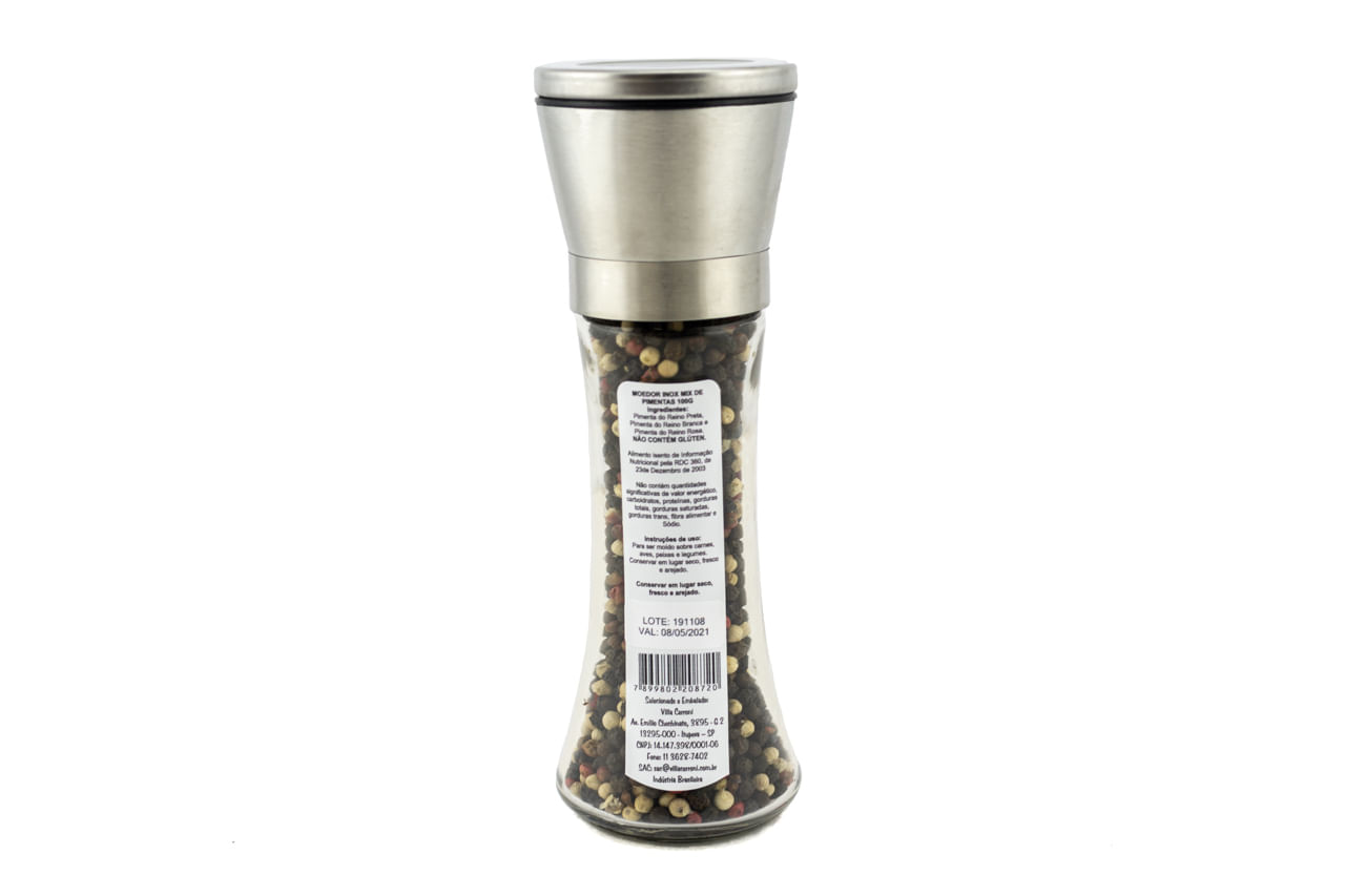 Mix De Pimenta Em Grãos - Moedor Inox 100 Gr - Carrefour Mix De Pimenta Em Grãos - Moedor Inox 100 Gr - Carrefour