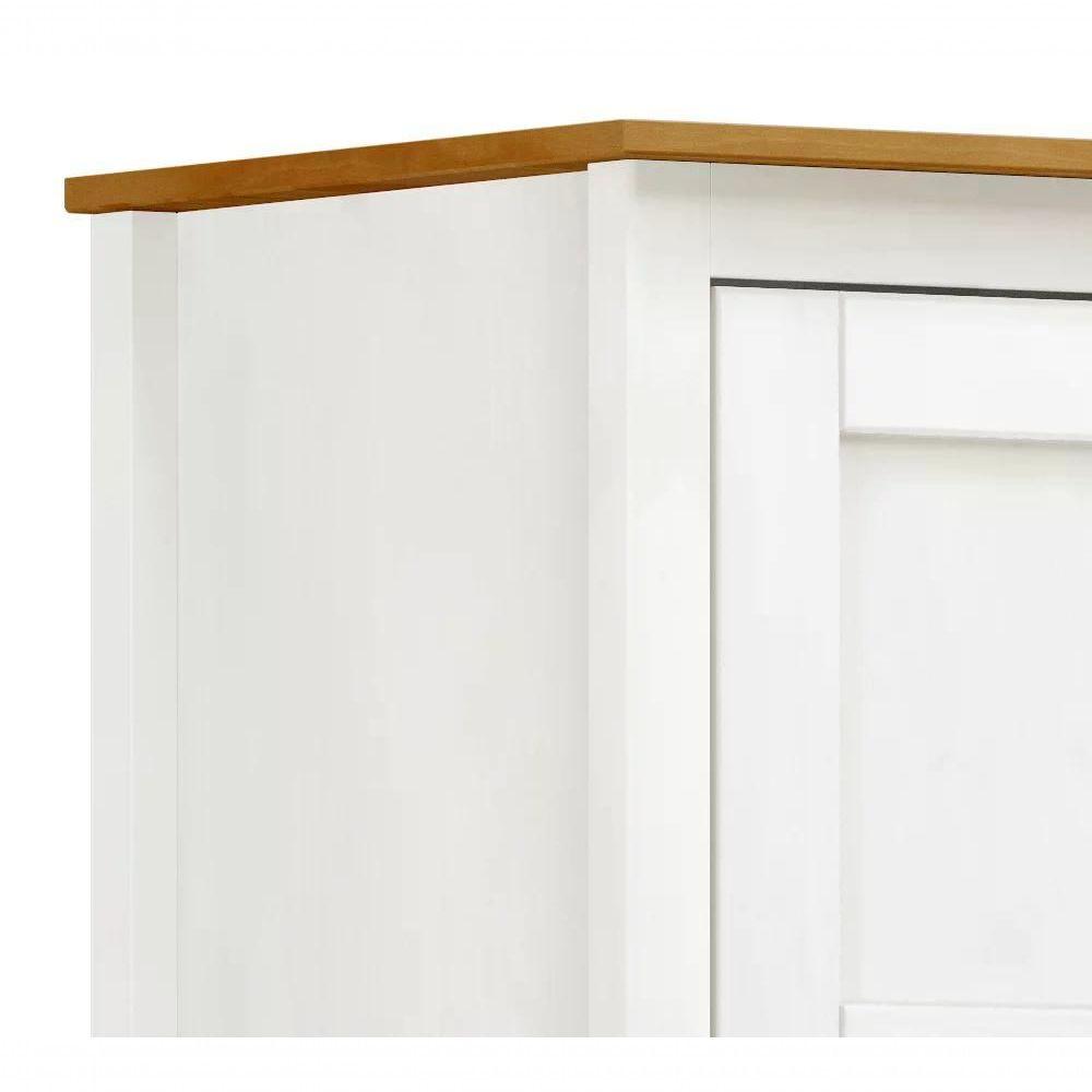 Maleiro 3 Portas Madeira Maciça 9107 Branco Carvalho Fnt Br - Carrefour