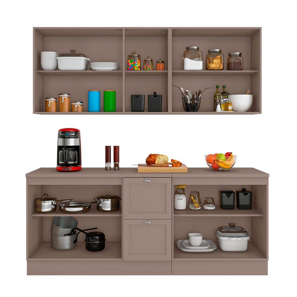 Cozinha Completa Unna 9 Portas 2 Gavetas Fume Bp - Carrefour