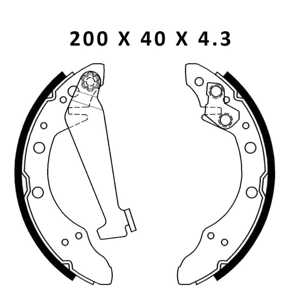 Sapata Lona Freio Cordoba Gol G3 G4 G5 Golf Traseira Varga - Carrefour