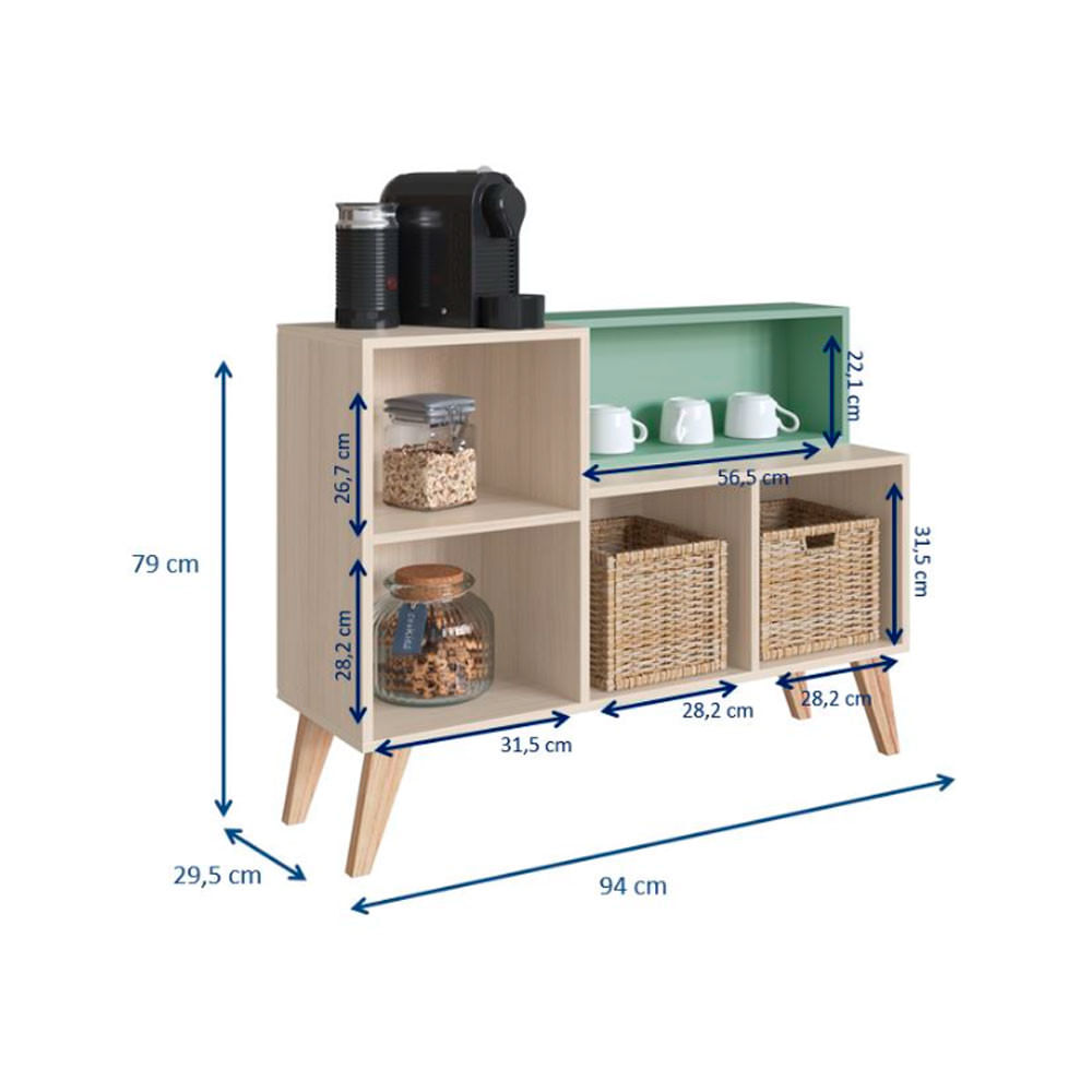 Aparador Leaves Para Sala De Estar Be Mobiliário - Carrefour