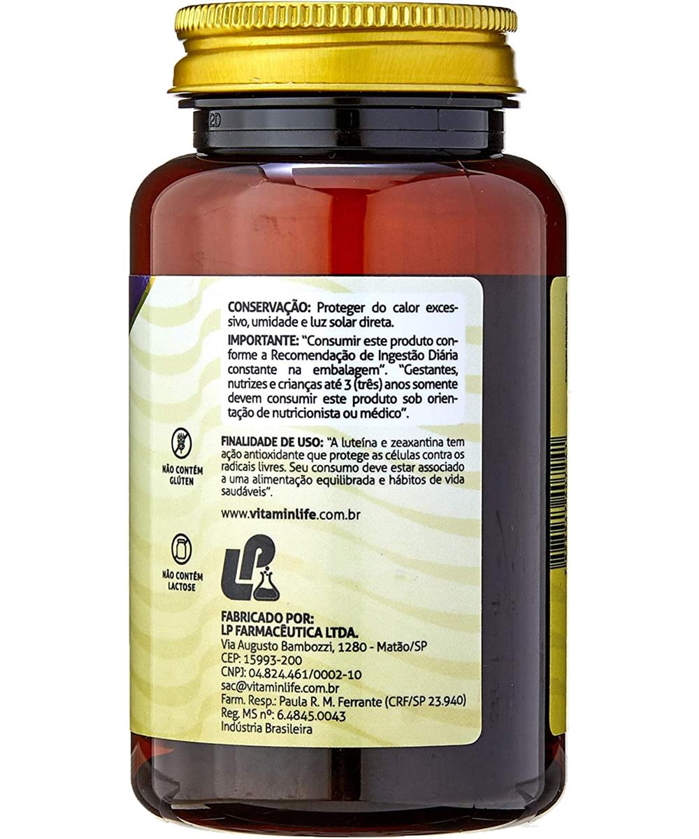 Luteína, Vitaminas & Minerais Vitaminlife Lutein Guard 60 Cápsulas ...