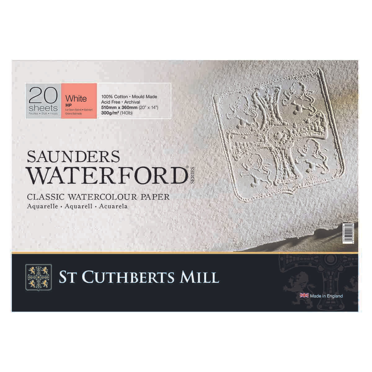 Bloco Saunders Waterford Grain Satine 300 G/m2 510x360mm 20f - Carrefour