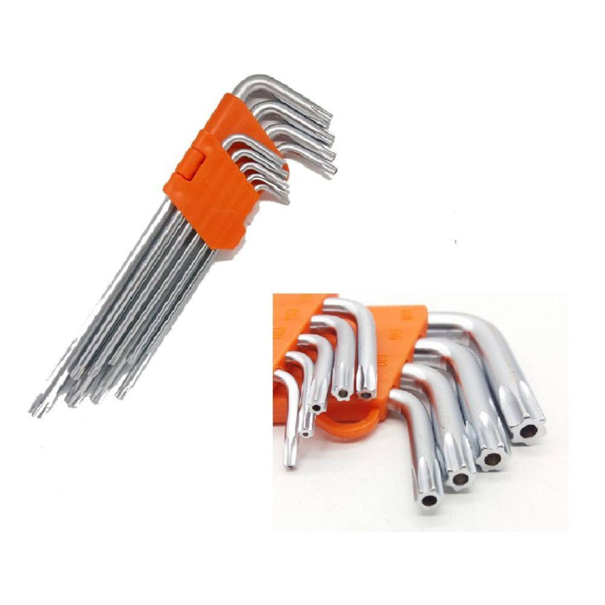 Jogo De Chaves Torx Com Cabo Longa Furo guia Automotiva Tork - Carrefour