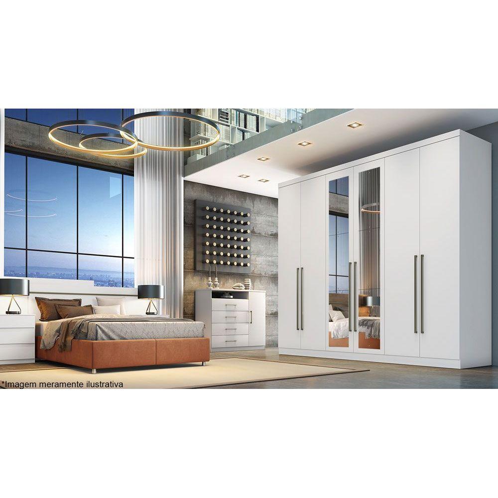 Guarda Roupa 6 Portas E 6 Gavetas C Espelho Dello Plus Freijo Fendioff ...