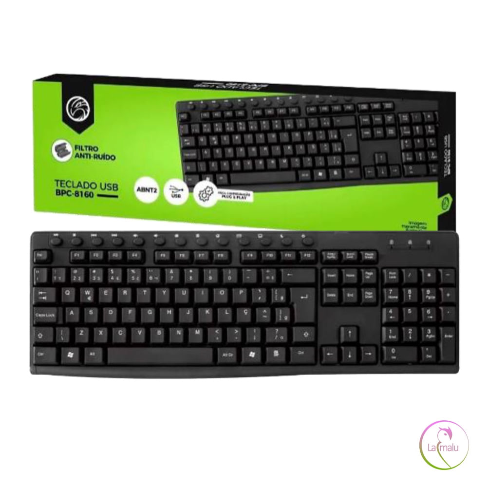 Teclado Padrão Para Desktop Ou Notebook Com Usb Bpc-8160 - Carrefour