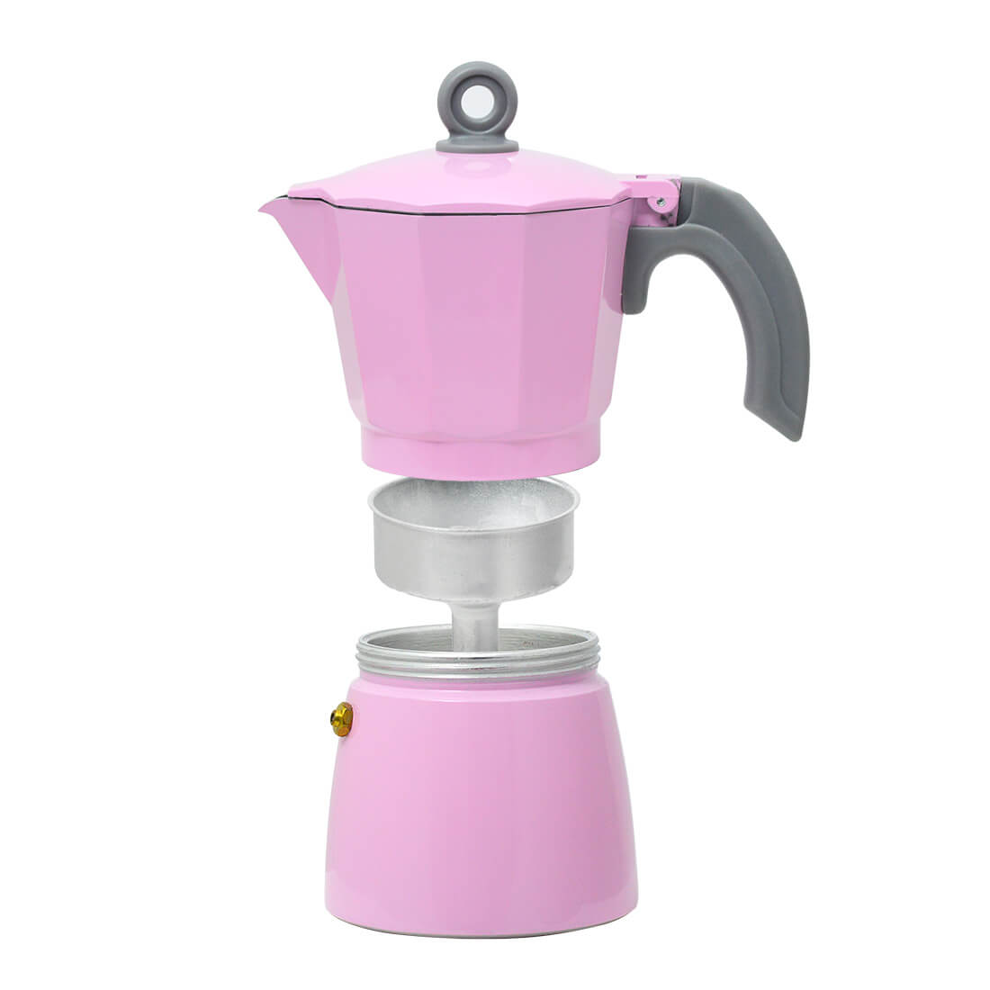 Cafeteira Italiana Moka Alumínio Rosa 6 Xícaras - Carrefour