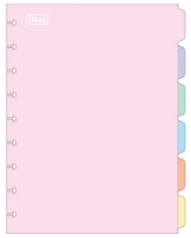 Divisoria Cad Inteligente Colegial Academie Pastel C/6 Tilibra - Carrefour