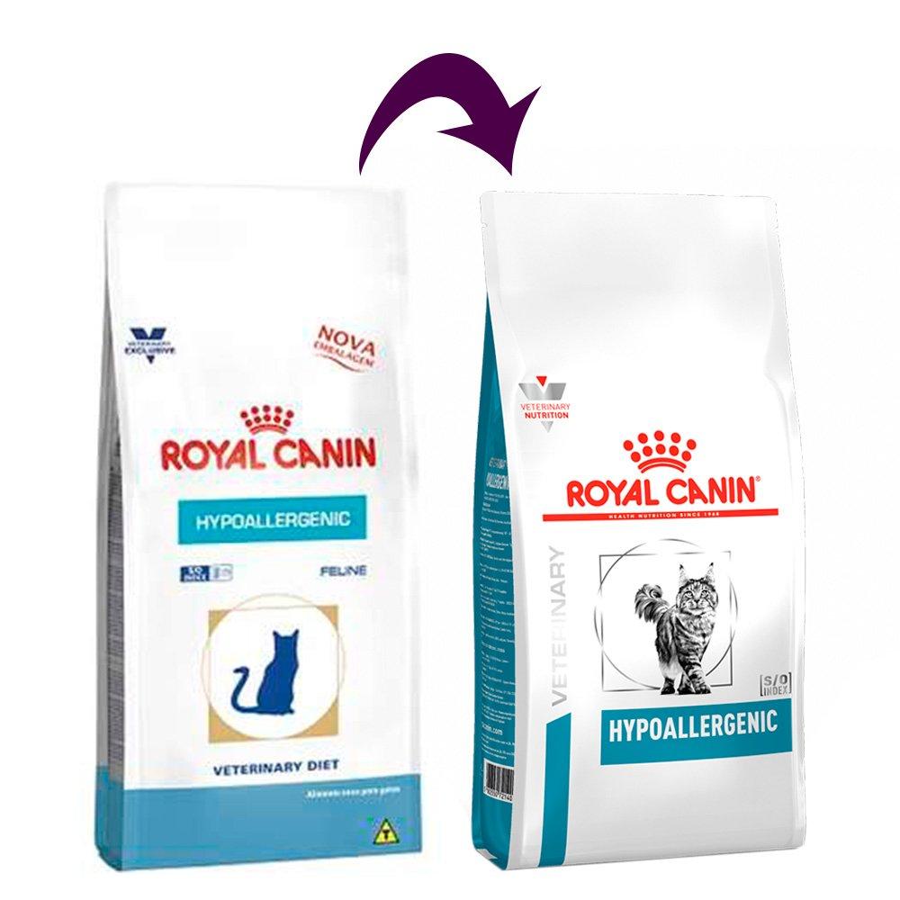 Ração Royal Canin Feline Veterinary Diet Hypoallergenic Para Gatos Com