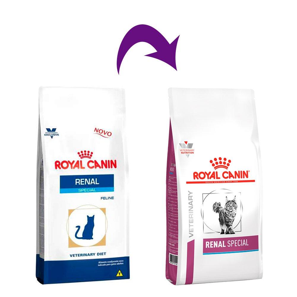 Ração Royal Canin Feline Veterinary Diet Renal Special Para Gatos Com Doenças Renais 500 G