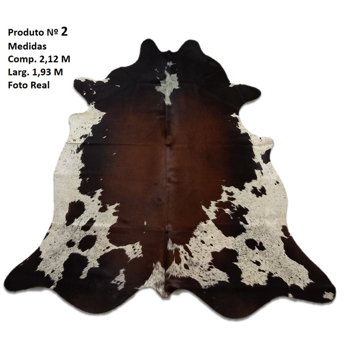 Tapete de Couro Natural Formato do Boi - 02 - Carrefour