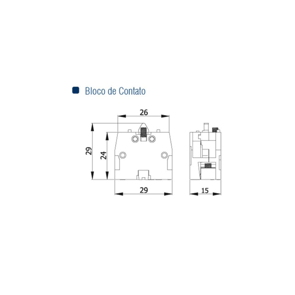 Soprano Botão Bloco de Contato 1na Bcs-10 - Carrefour