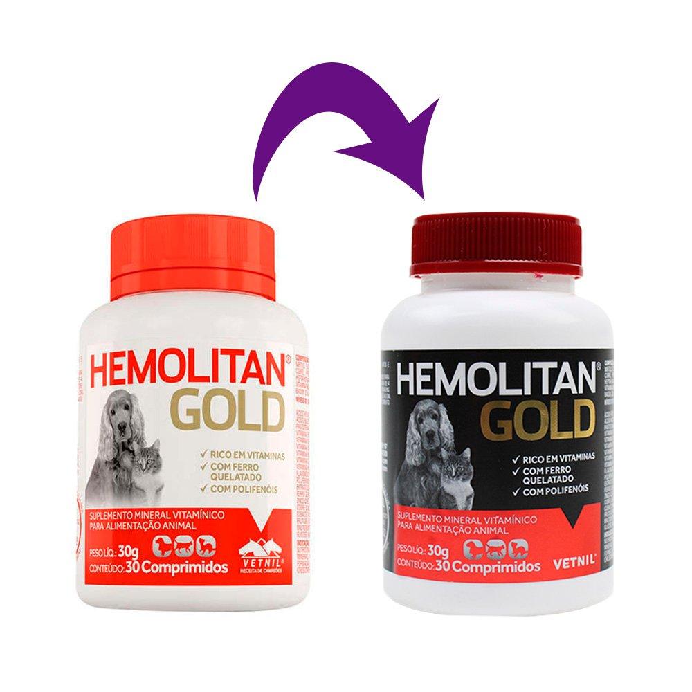 Suplemento Vetnil Hemolitan Gold Comprimido - 30 G - Carrefour