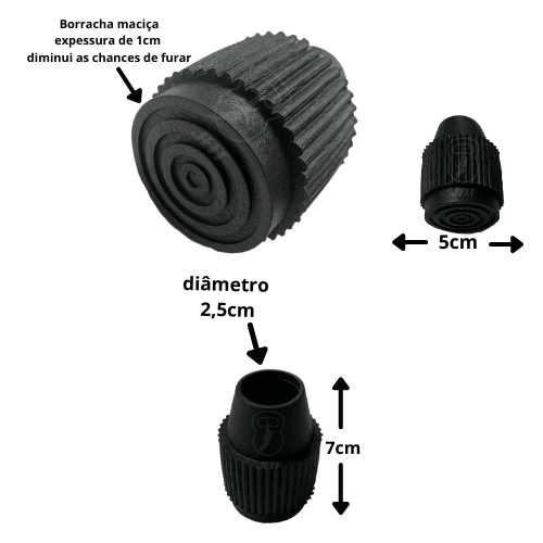 Sapata Pezinho Jump 1 Polegada Reforcado Profissional Ponteira Pé Mini Trampolim Academia JFIT ...