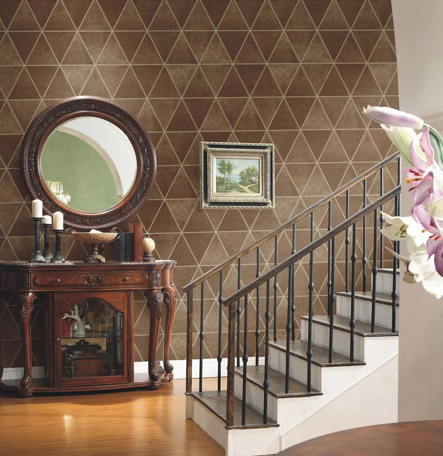 Papel De Parede Nature Wall Triangle Fur N-16123 - Rolo: 10m X 0,53m ...