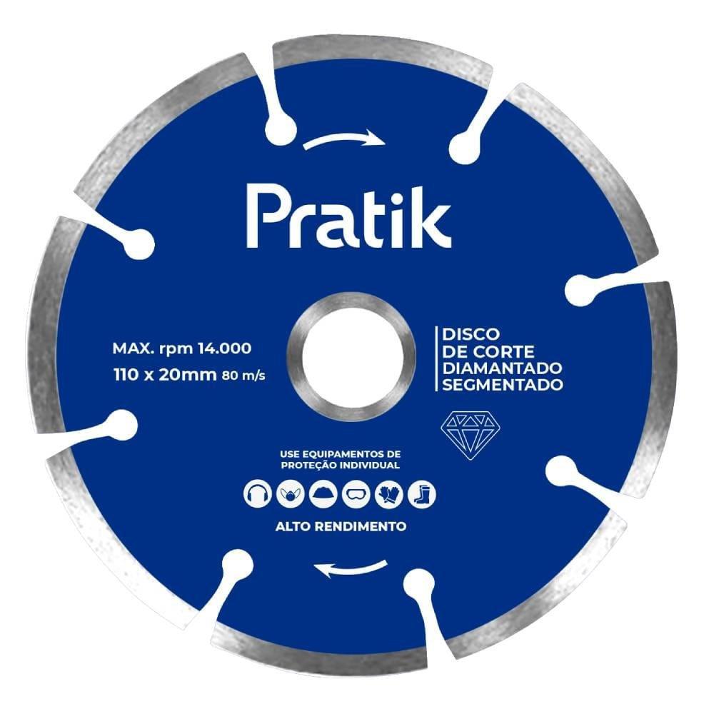 Disco Diamantado Pratik Segmentado 110mm X 20mm - Carrefour