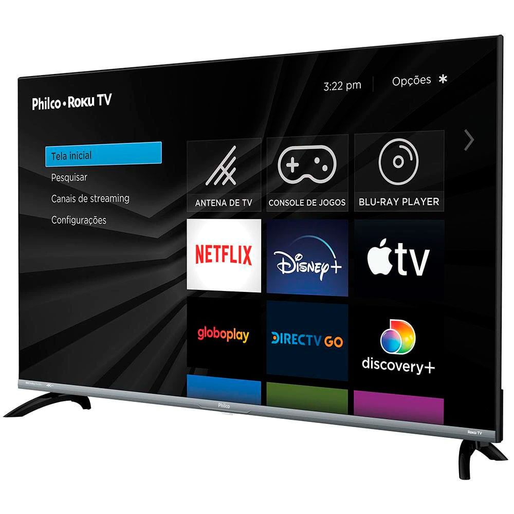 Smart Tv Led 43 Polegadas Resolução 4k Full Hd Com 2 Entradas Usb ...