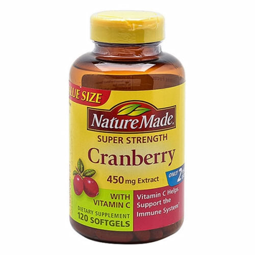 Cranberry Super Forte Com Vitamina C 120 Cápsulas Gelatinosas Da Nature ...