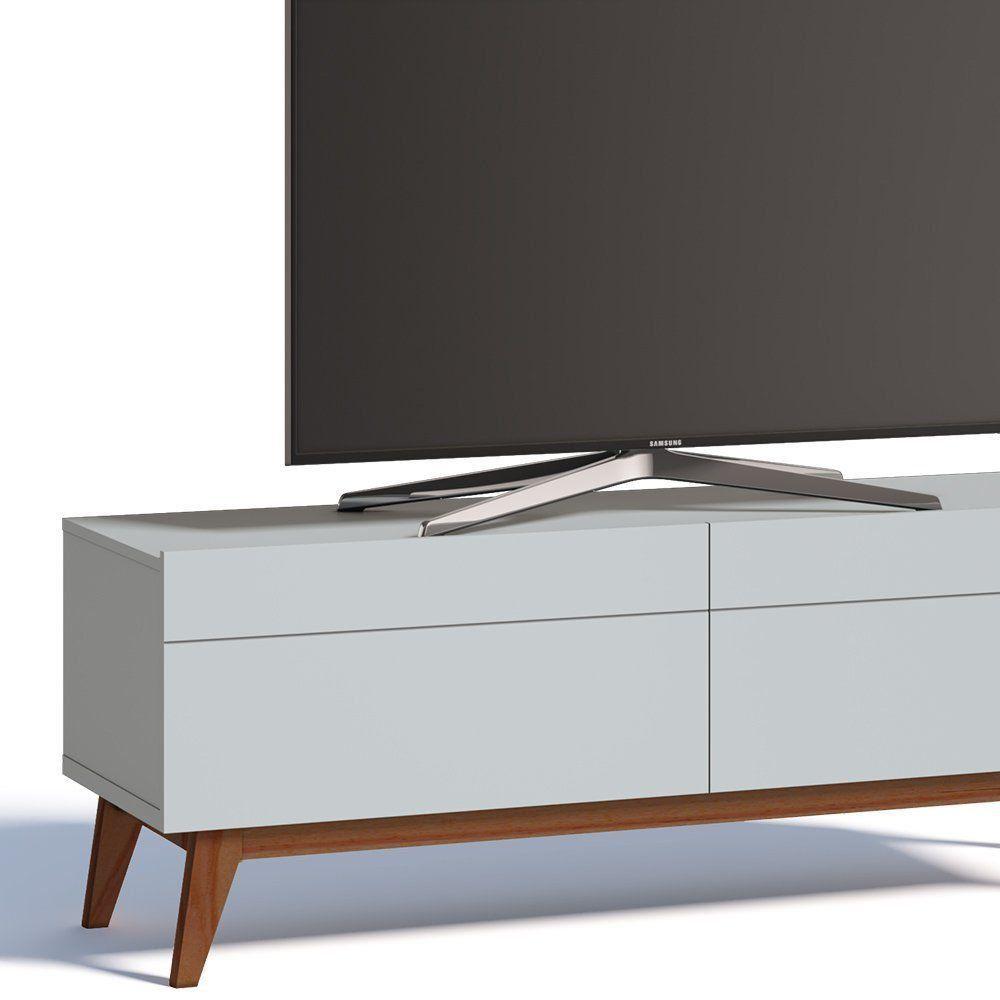 Rack Classic 146cm 2 Gavetas Branco Acetinado - Imcal - Carrefour