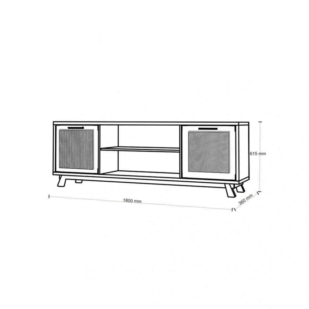 Rack Para Tv 75 Polegadas 2 Portas Gênesis 1.8 Mobler - Carrefour