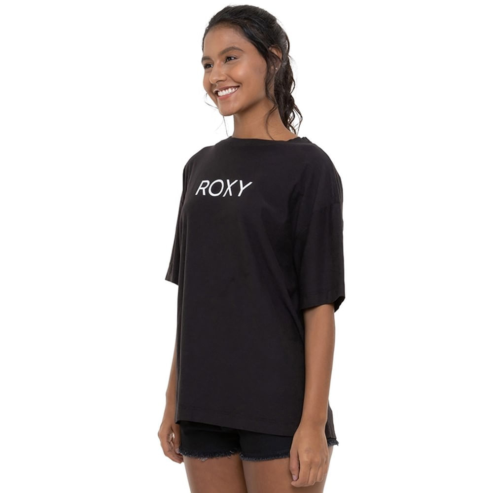 Camiseta Roxy Lazy Day Preta - Carrefour