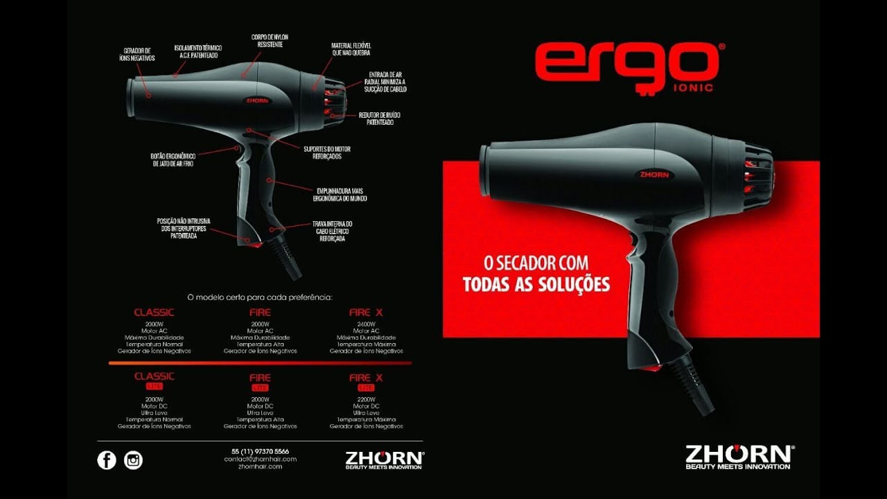 Secador Ergo Classic - Zhorn - 127v - Carrefour