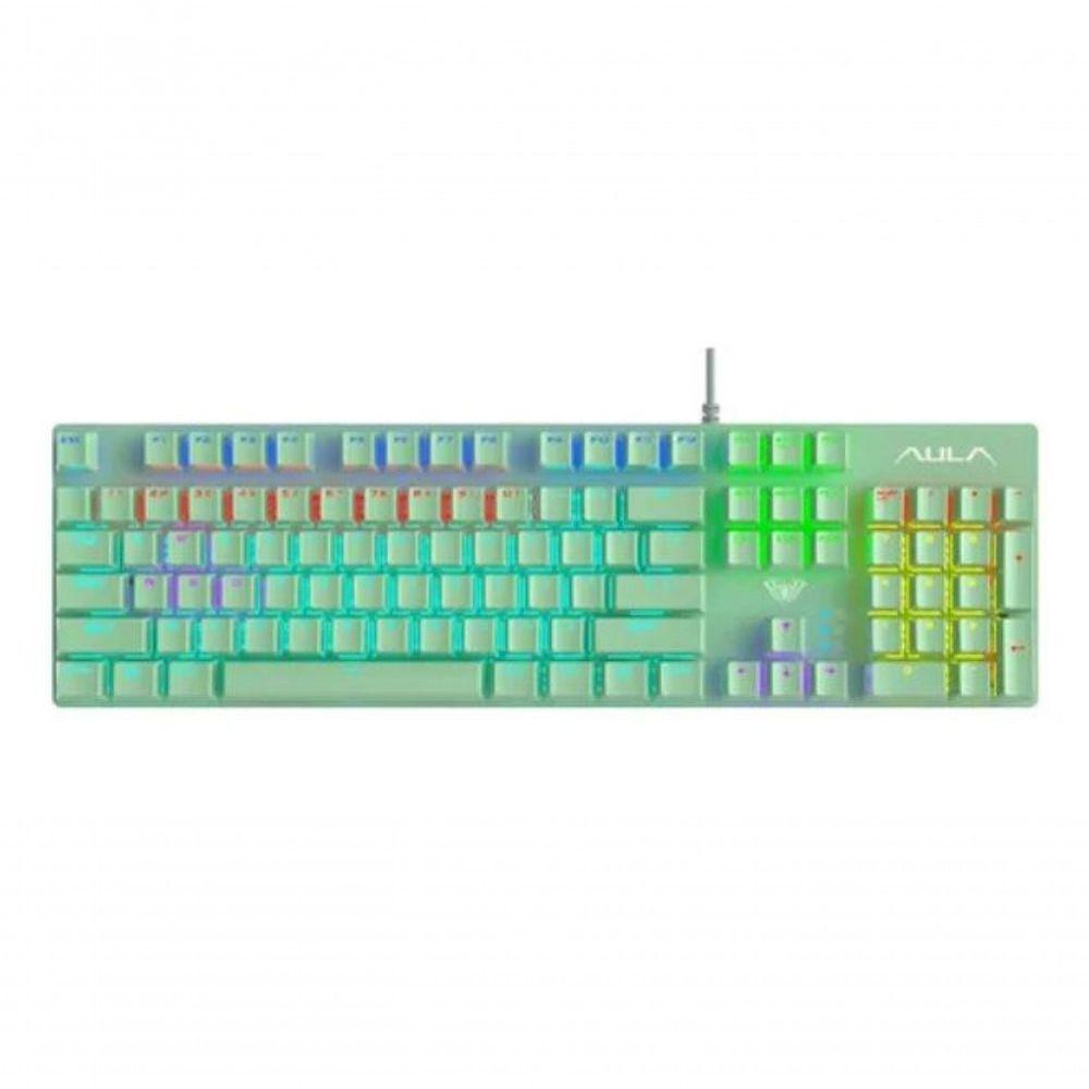 Teclado Gamer Mecanico Verde Usb Led S2022 Aula 104 Teclas - Carrefour