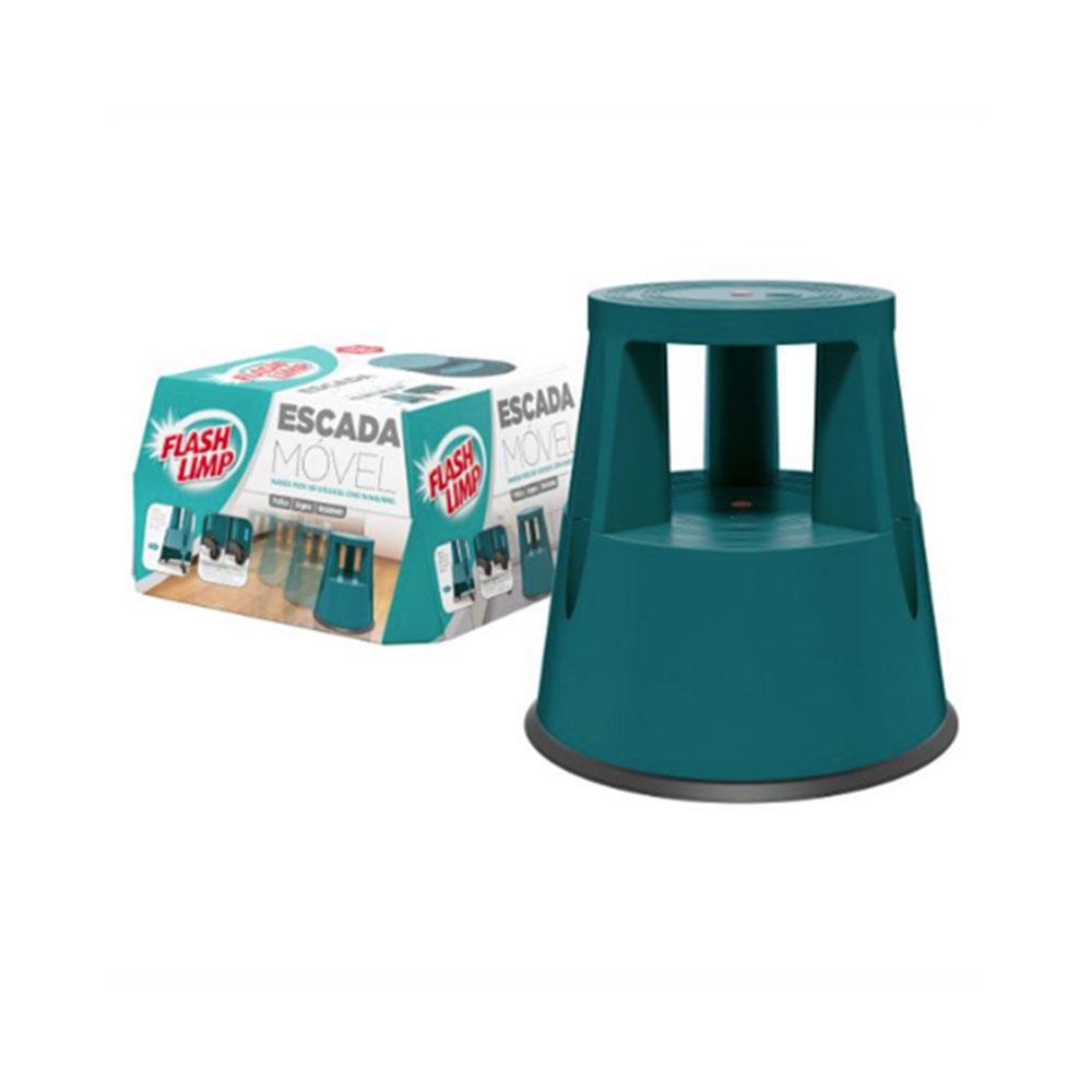 Escada Móvel Verde Esmeralda - Flashlimp Flashlimp - Carrefour