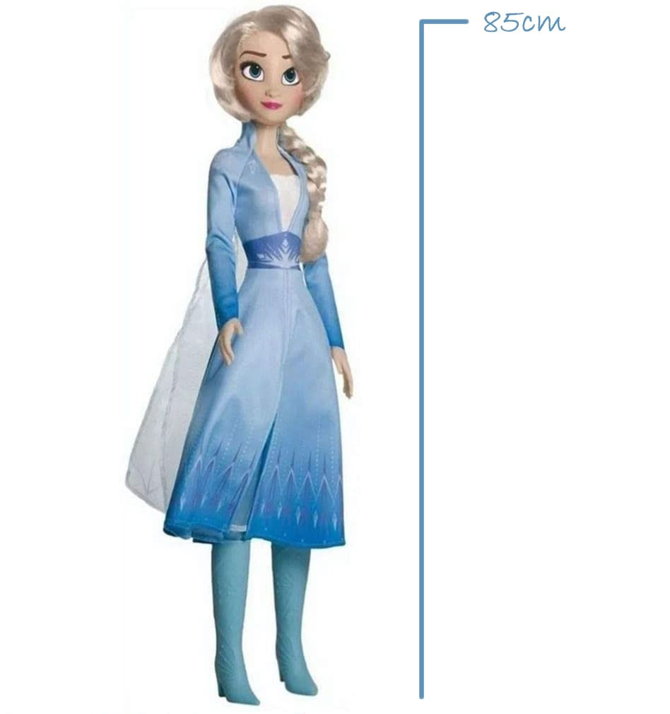 Boneca Disney Elsa Frozen Grande 85cm - Novabrink - Carrefour