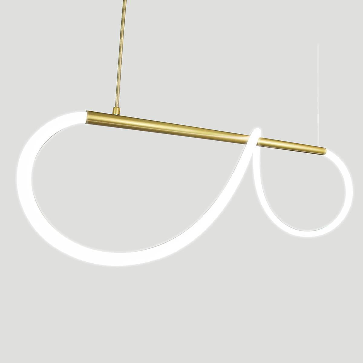 Lustre Design Moderno Rope 38w - Silicon Led 6000k - Ouro - Carrefour