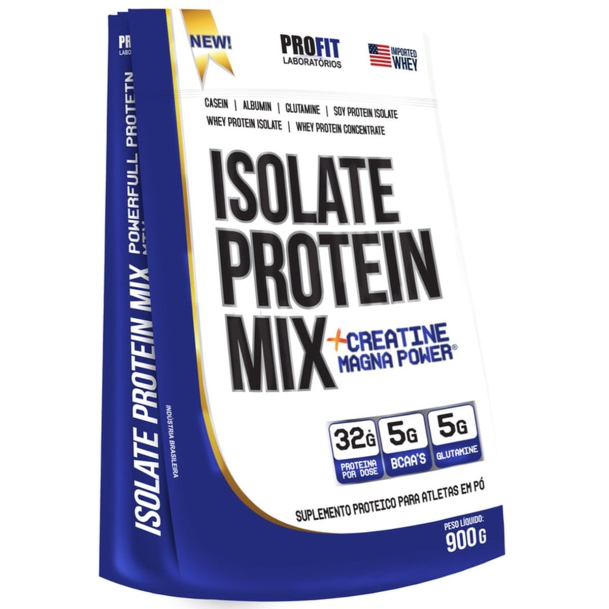 Isolate Protein Mix refil 900g - baunilha - Profit Labs - Carrefour