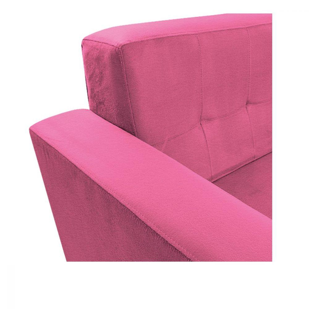Sofá 2 Lugares Denver Corano Pink - Carrefour