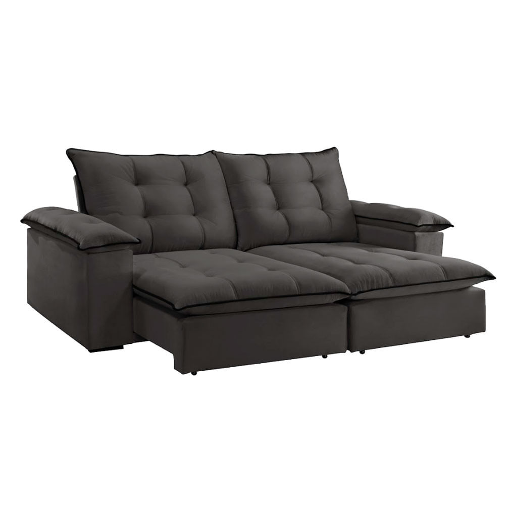 Sofá Retrátil E Reclinável Hera 2,90m 05 Lugares Mola Ensacada Txr ...