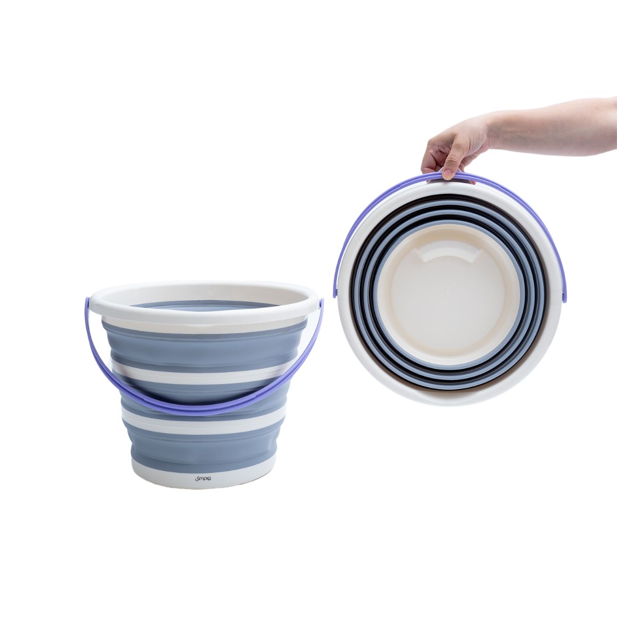 Kit Lavanderia De 2 Baldes Dobráveis De Plástico 10l Simplo - Carrefour